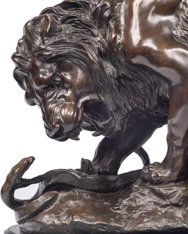 Leone con Serpente | Galleria d'Arte Pietro Bazzanti & figlio