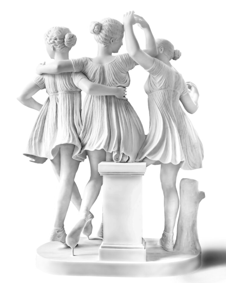 Marble Sculpture "Dancing Horae" - Galleria d'Arte Bazzanti Firenze